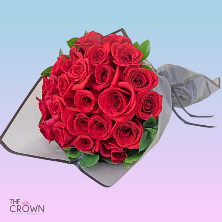 Ramo de 24 Rosas Rojas. - The crown